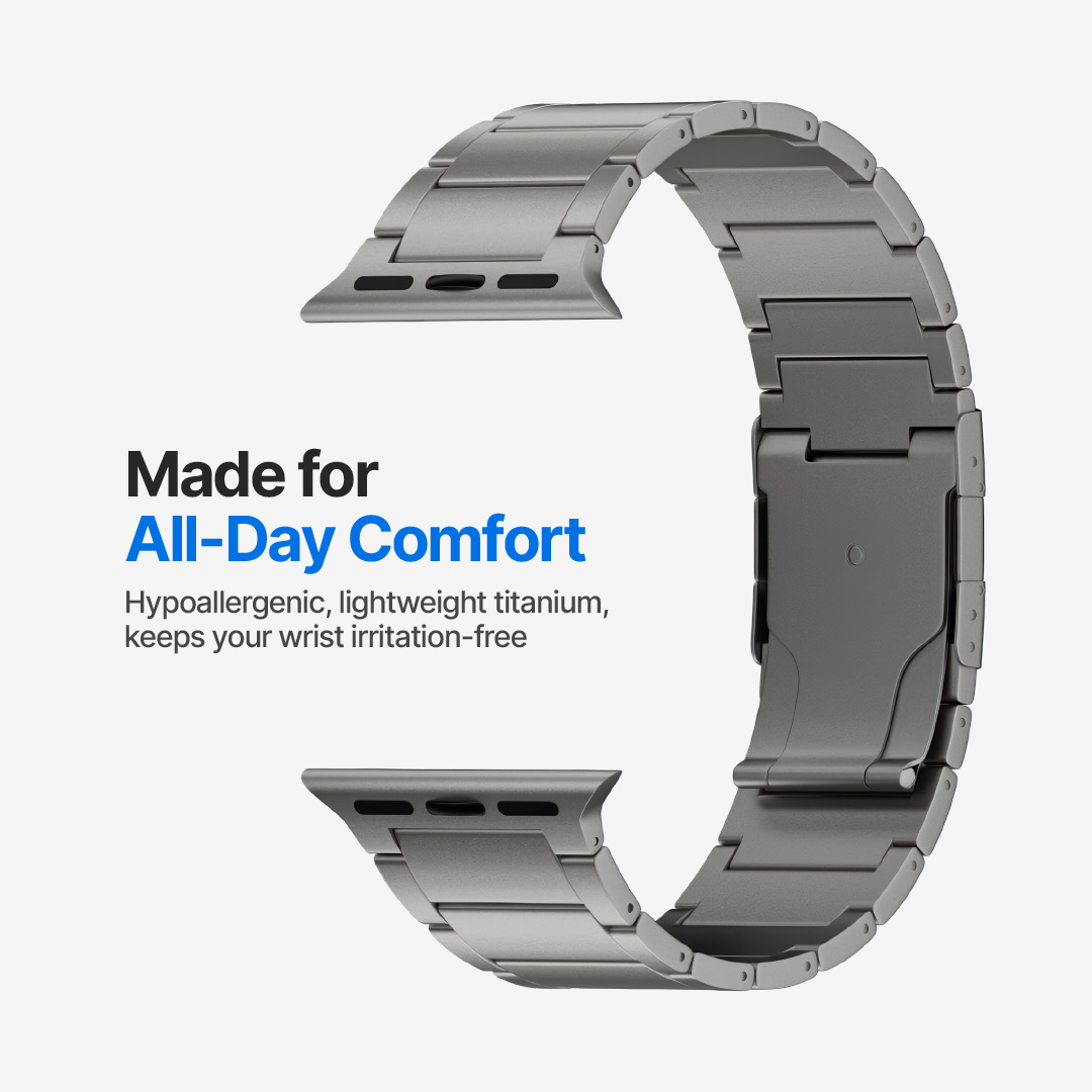 Titanium Apple Watch Band – BlueBolt Chargers